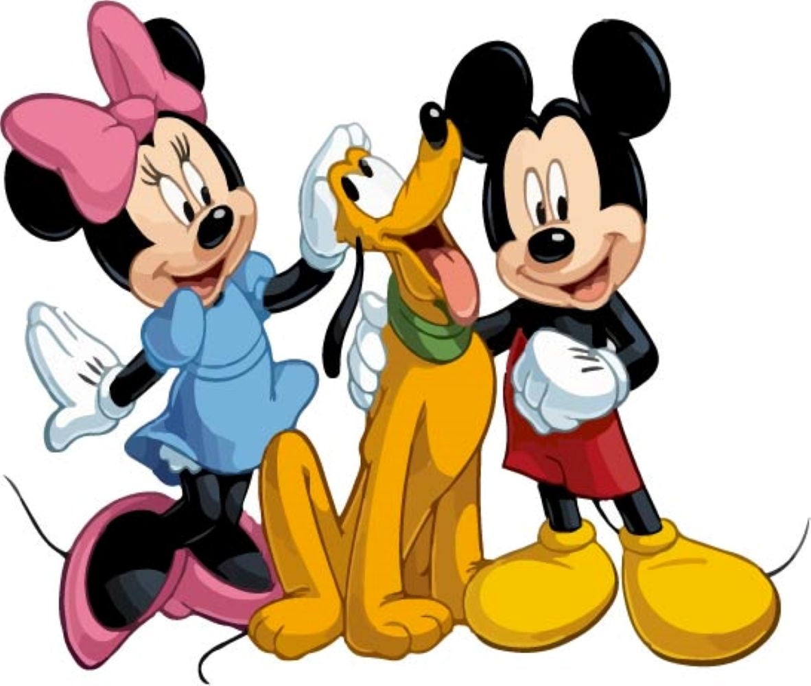 Pluto Minnie Cartoon Character Cartoons Decors Wall Sticker Art Design ...