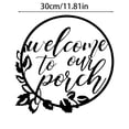 Black 30X30CM Metal Minimalist Hanging Sign, Modern Home Décor for ...