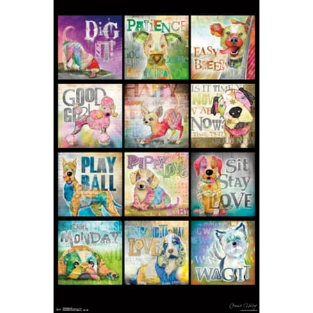 Good Dogs - Grid Poster Poster Print - Walmart.com