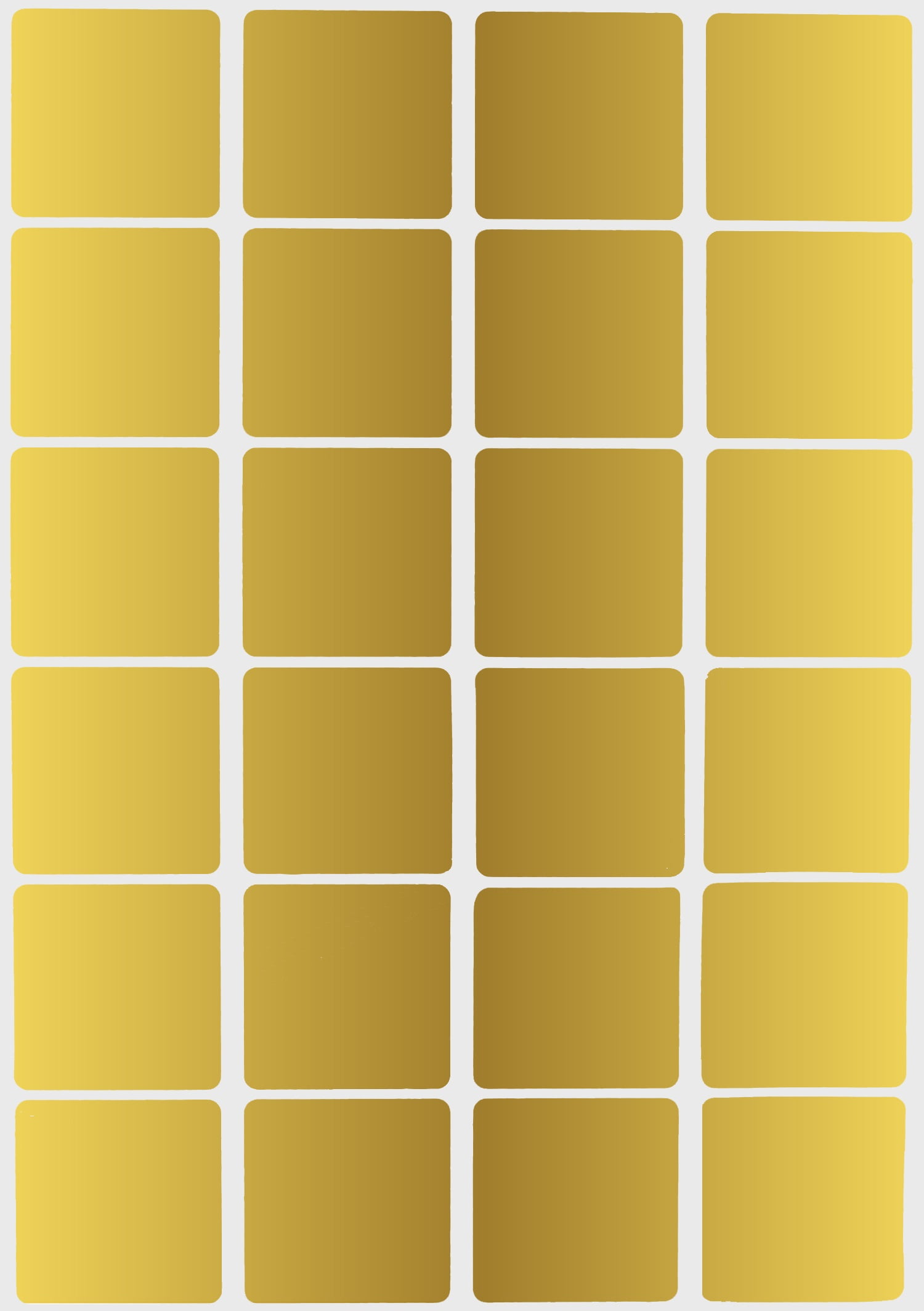 Royal Green Color Code Labels 1" X 1" inch Square in Metallic Gold 25m ...