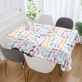 60x60in Square Printed Tablecloth Easy-Care Decorative Table Cloth for ...