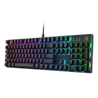 onn. RGB Mechanical Gaming Keyboard with Compact Tenkeyless Design ...