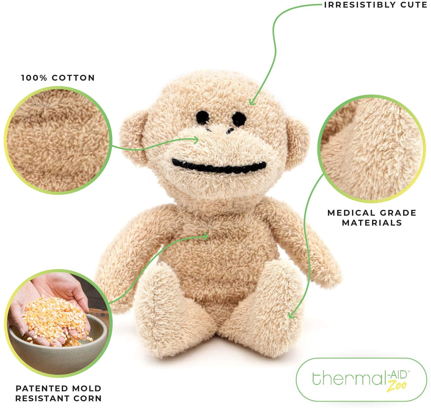 Thermal-Aid Zoo — Mini Jo Jo The Monkey — Kids Hot and Cold Pain Relief ...