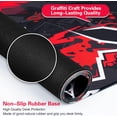 Black Red XXL Gaming Mouse Pad - Extended Large Big Computer Keyboard ...