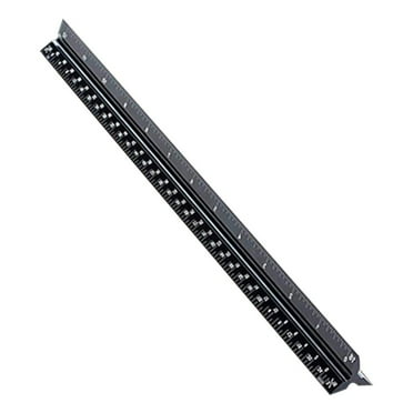 Chartpak Adjustable Triangular Scale Aluminum Engineers Ruler, 12 ...