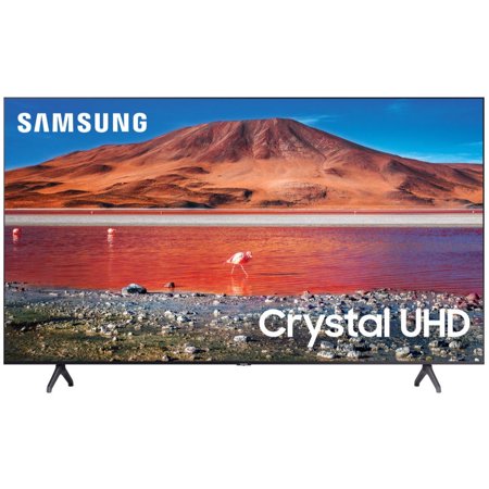 REFURBISHED - SAMSUNG 60" Class 4K Crystal UHD (2160p) LED Smart TV with HDR (UN60TU7000 ...