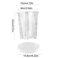 Clear Plastic Orchid Pots, Transparent Flower Pots with Drainage Holes ...
