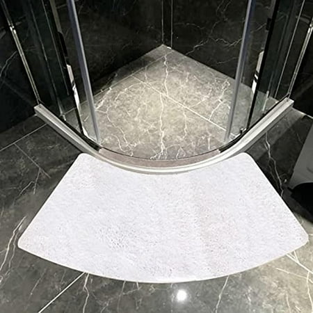Curved Bath Rug, Bath Bathroom Rug Curved Bath Rug Semi Circular Shower ...