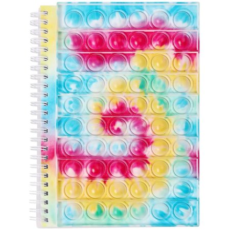 Bubble Fidget Pop-in-it Spiral Notebook School College Ruled Paper ...