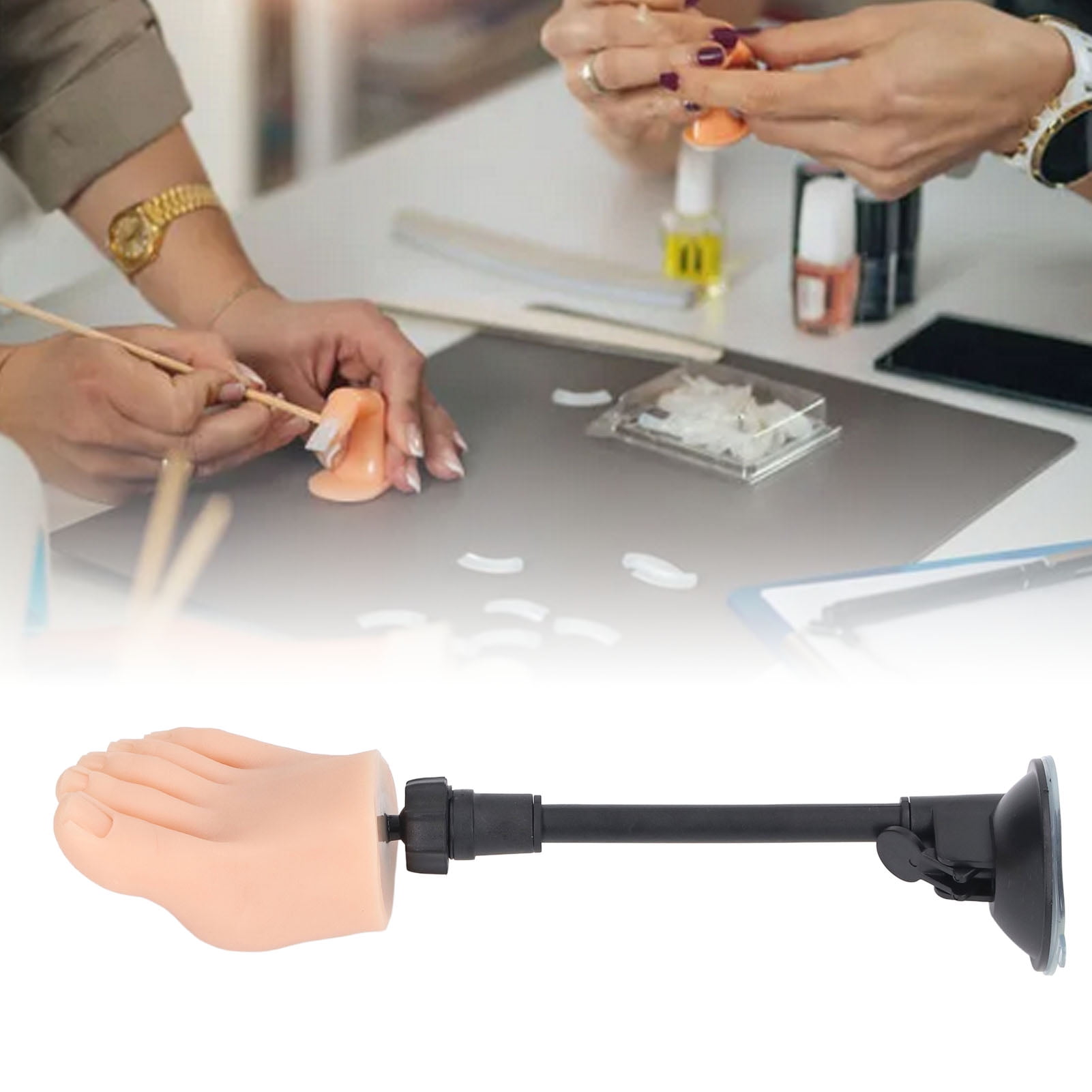 Silicone Nail Practice Foot Training Flexible Model for Nail Art Home ...