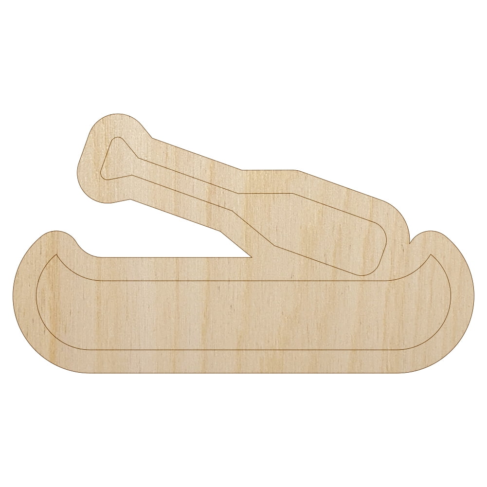 Canoe Doodle Wood Shape Unfinished Piece Cutout Craft DIY Projects - 4. ...