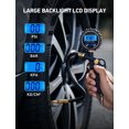 1-Pack Digital Tire Pressure Gauge with Inflator, Measuring Range 3-250 ...