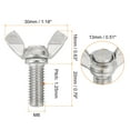 10pack M8-1.25x20mm Wing Butterfly Screws Bolts, 304 Stainless Steel ...