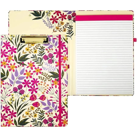 Steel Mill & Co Cute Clipboard Folio with Refillable Lined Notepad and ...