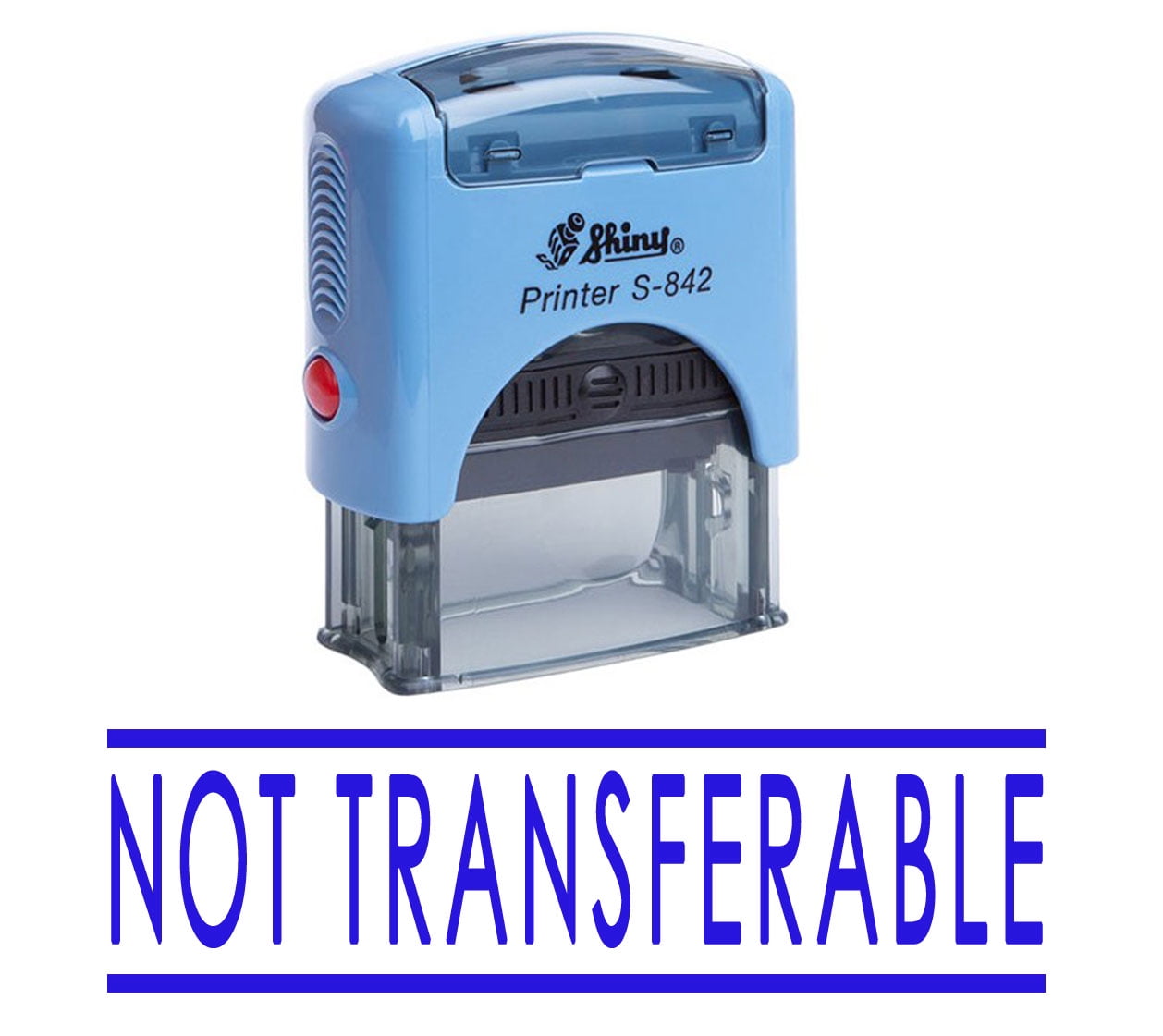 NOT TRANSFERABLE Self Inking Rubber Stamp Office Stationary Custom ...