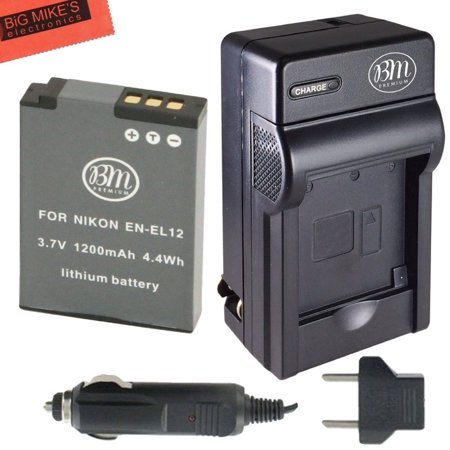 BM Premium 2 Pack of EN-EL12 Batteries for Select Nikon Coolpix Digital ...