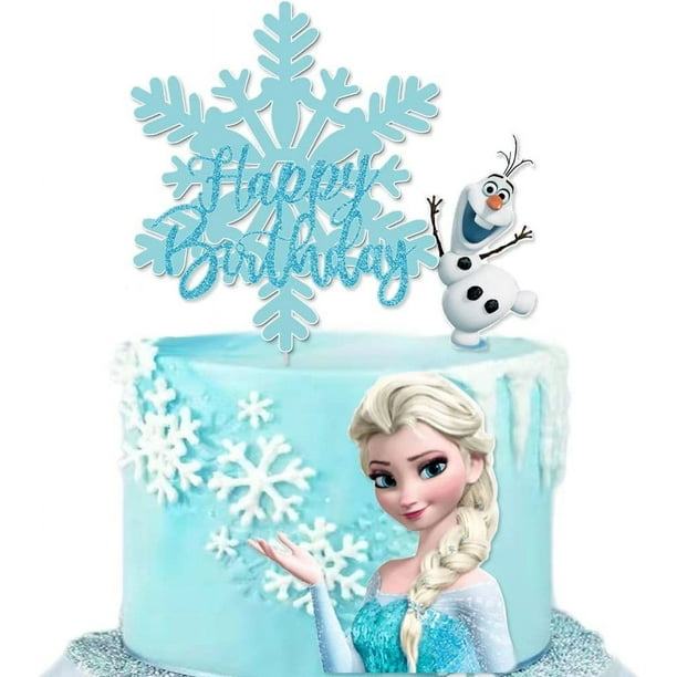 Happy Frozen Birthday Elsa Cake Topper | Walmart en línea