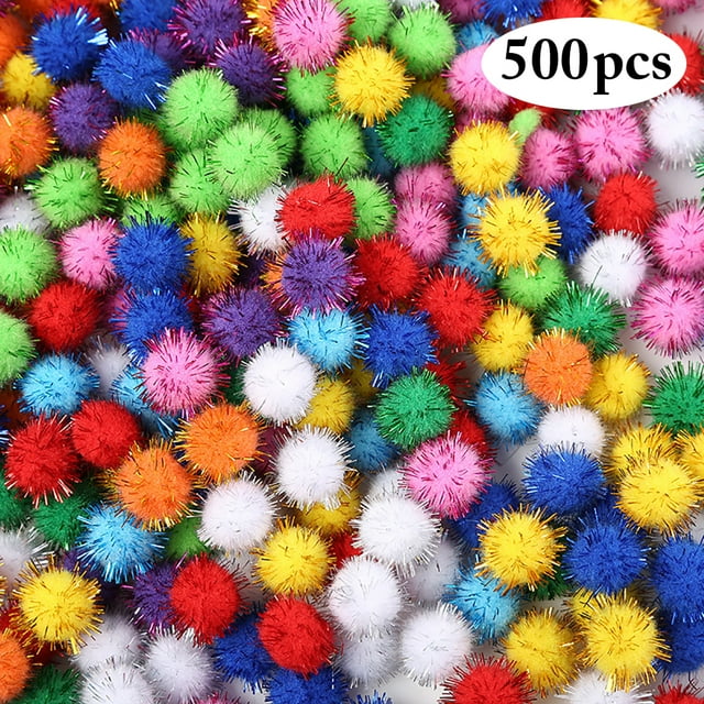 Pom Pom Ball Creative Multi-purpose Lovely Glitter Pom Pom DIY Craft ...