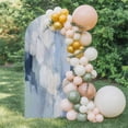 Arch Backdrop 6.6 Ft, Light Blue Ombre Spandex Stretch Fitted Arch ...