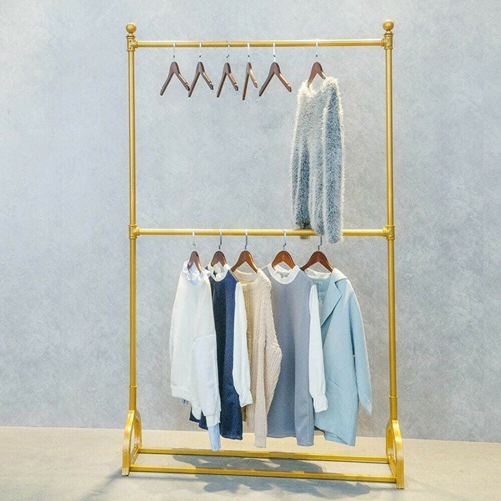 Fichiouy Clothes Rack Garment Display Hanger Freestanding Clothes Dryer ...