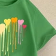 Babcutegg Cute Dripping Hearts Graphic T-Shirt For Girls, Soft Cotton ...