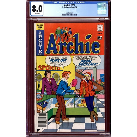 Archie #271 - CGC 8 Comic Book - Walmart.com