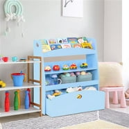 Your Zone Storage Bookcase with Toy Bin, White - Walmart.com