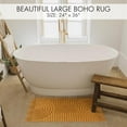 Beautiful Boho Rug with Tassels for Your Bathroom - Soft 2 x 3 ft ...