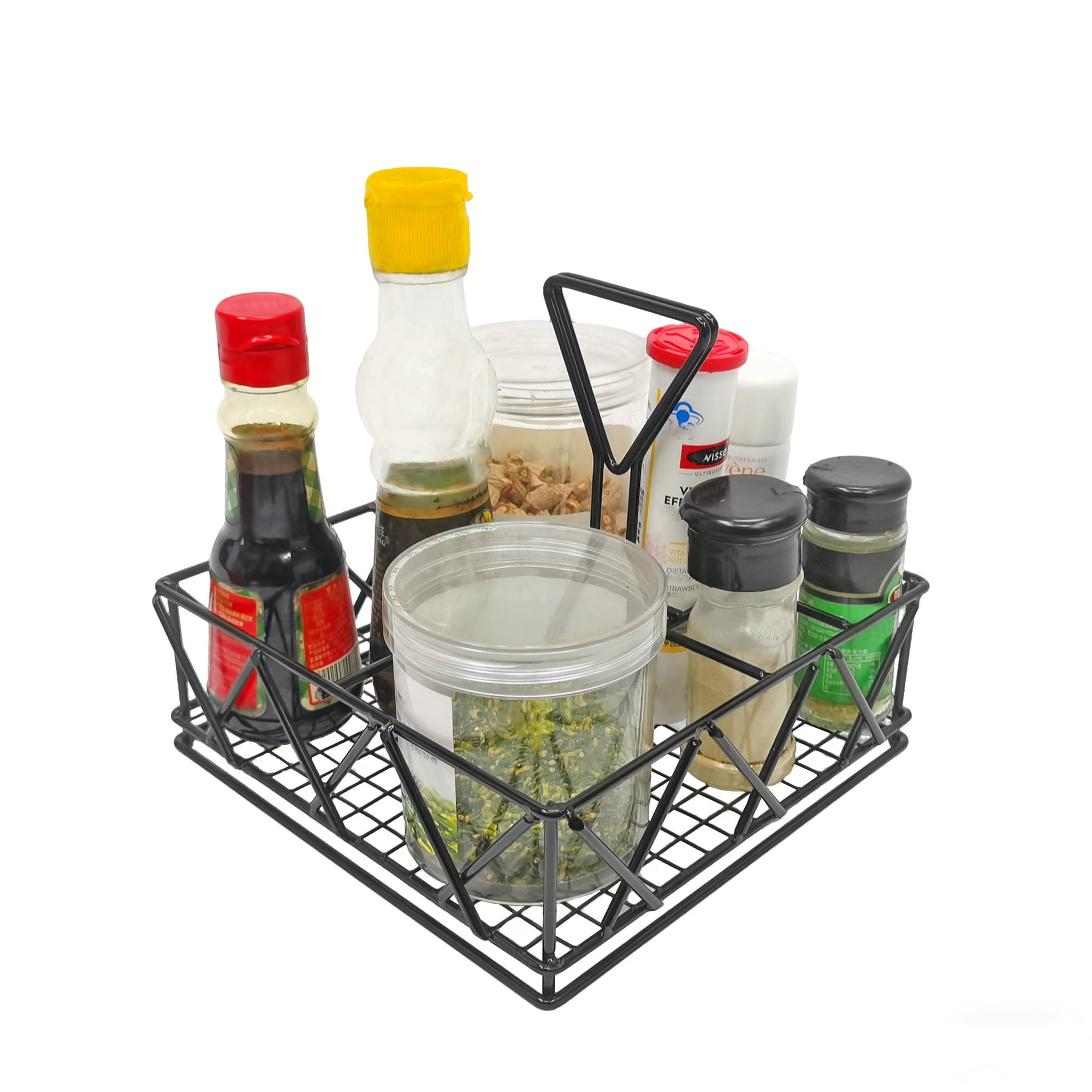 Click here for Fixturedisplays 8 X 8 X 7 Tabletop Condiment Caddy... prices