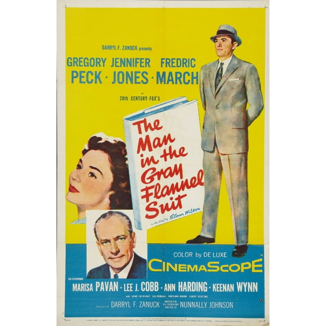 Man In The Gray Flannel Suit Movie Poster Reprint 27inx40in for any ...