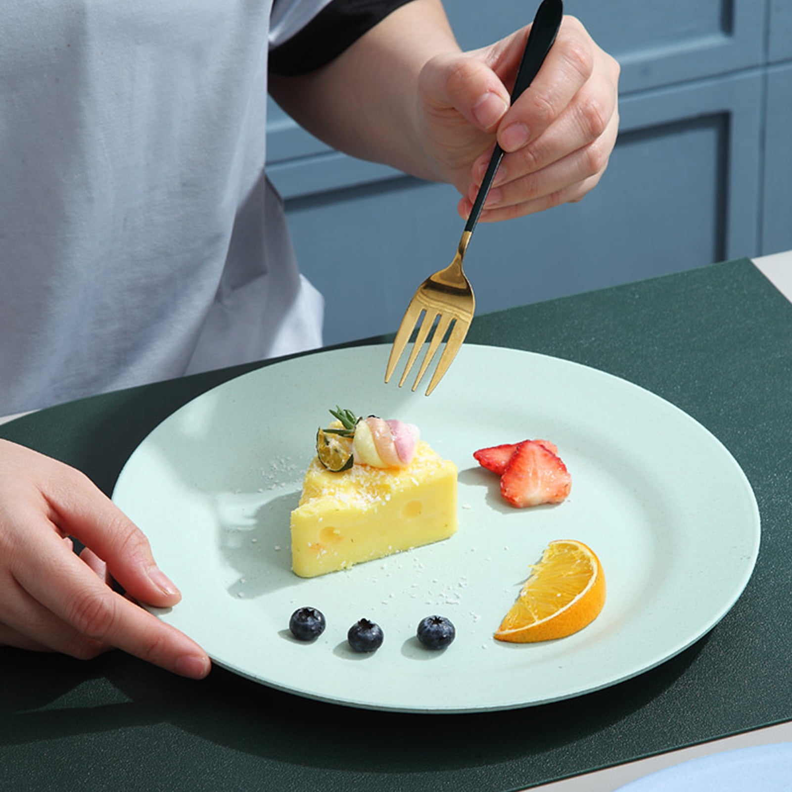 XINHUADSH Dinner Plate Lightweight Multi-purpose Burr Free Food Plate ...