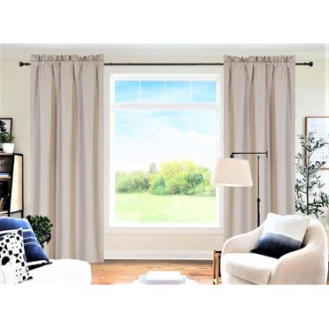 No. 918 Hathaway Twist Tab Curtain Panel - Semi-Sheer - Walmart.com