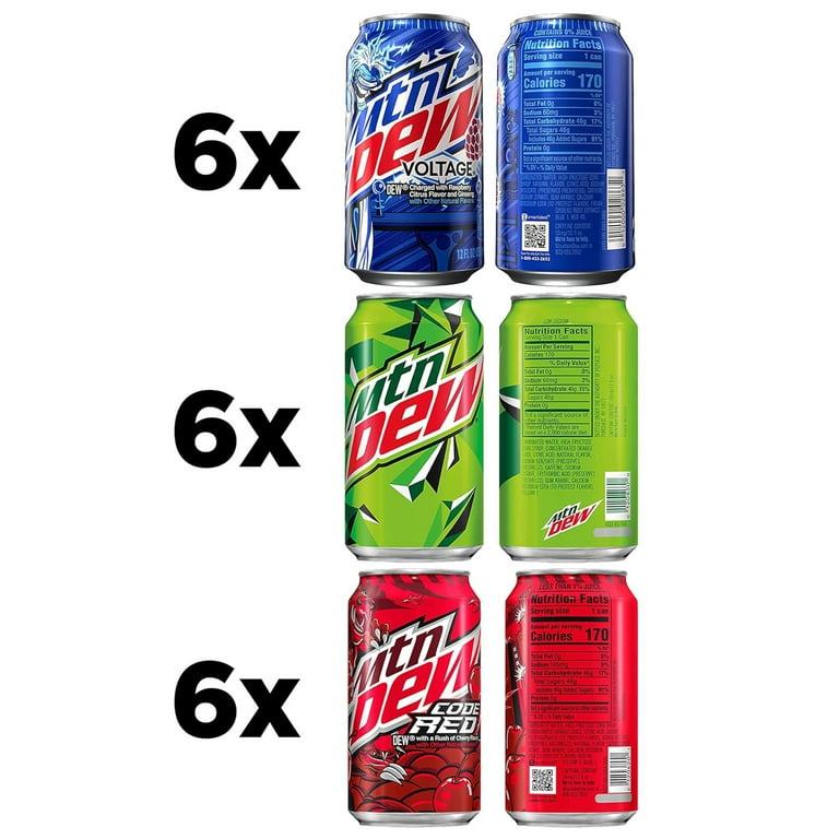 Mountain Dew Code Red Can
