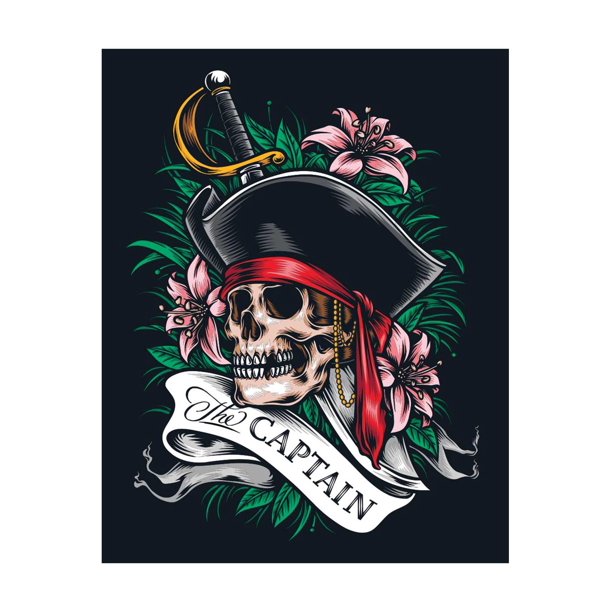 Island Gear Pirate Captain Flag 54x68 Cotton Velour Beach Blanket ...