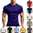Breathable Graphic Sleeves Tee For Running Fitness Training And ...