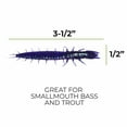 Tackle HD Ned-Mite Fishing Bait, 15-Pack 3.5" Soft Plastic Lures ...