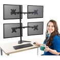 Stand Steady Quad Monitor Mount Desk Stand | Freestanding Height ...