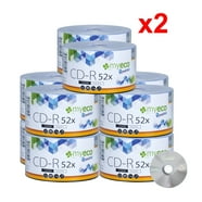 500 Pack Ridata Black CD-R 48X 700MB 80M Shiny Silver Thermal Surface ...