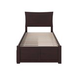 Metro Twin XL Platform Bed with Flat Panel Foot Board and 2 Urban Bed ...