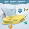 1 Pack Contour Memory Foam Pillow, Neck Support Wedge Pillow for ...