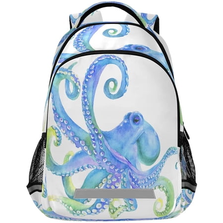 Sea Octopus Backpacks Travel Laptop Daypack School Book Bag for Men ...