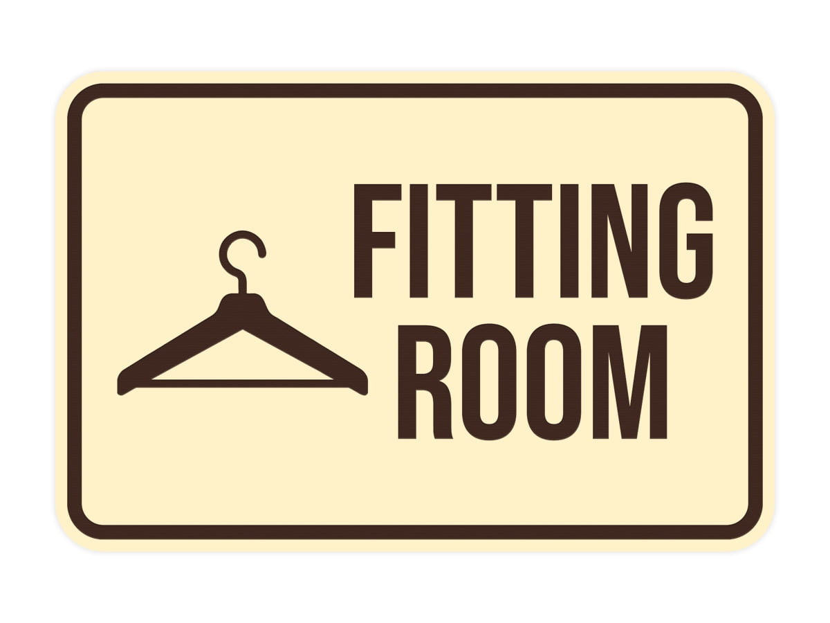 Classic Framed Fitting Room Sign (Black /Gold) - Small - Walmart.com