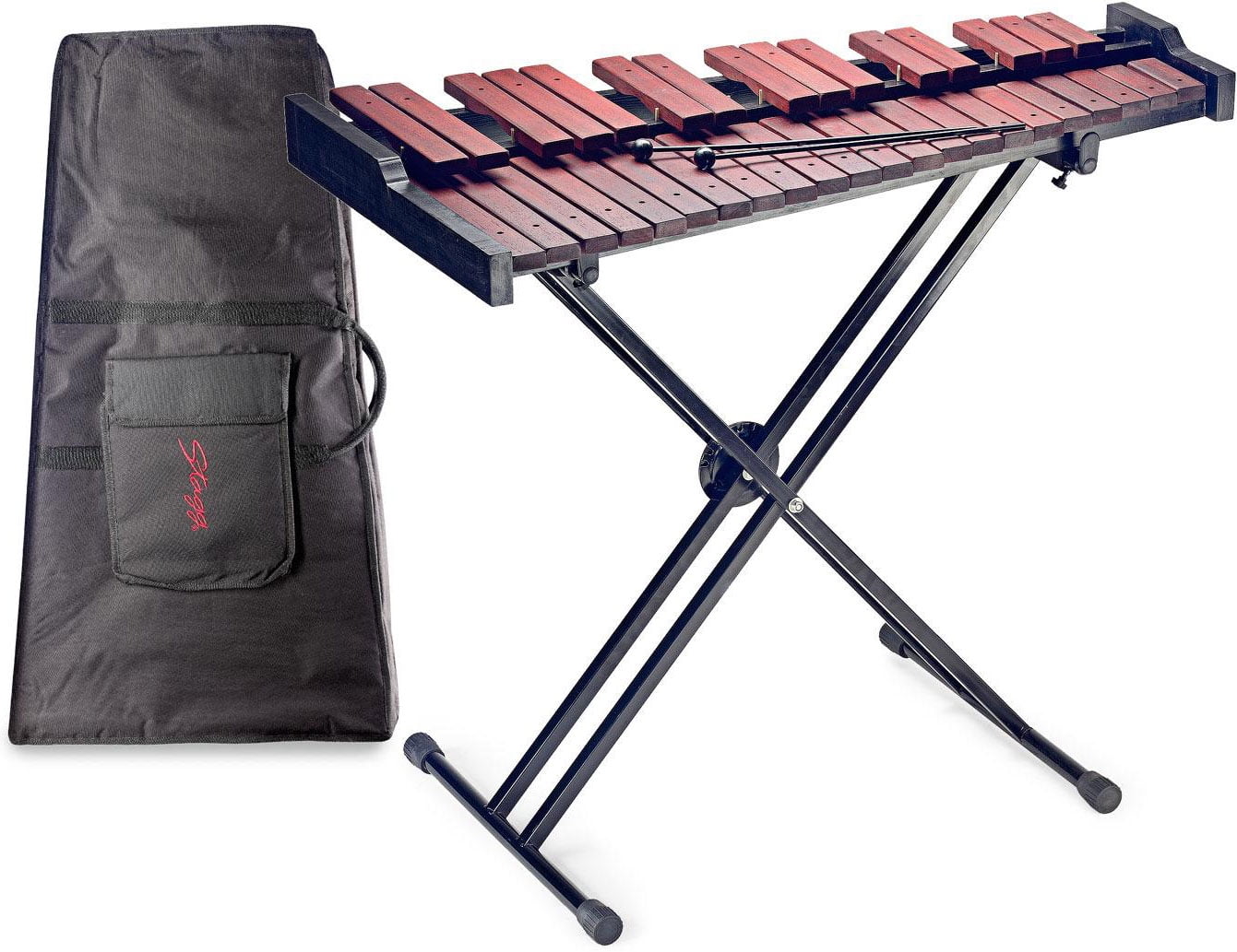 Stagg XYLOSET 37-Note Xylophone Set with Stand and Bag - Walmart.com