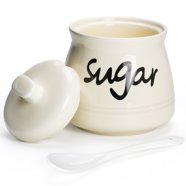 Wanda June Home Vintage Stripe Orange Stoneware Butter Dish, Sugar ...