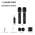 Sound Town 100-Channel UHF Wireless Microphone System, Portable ...