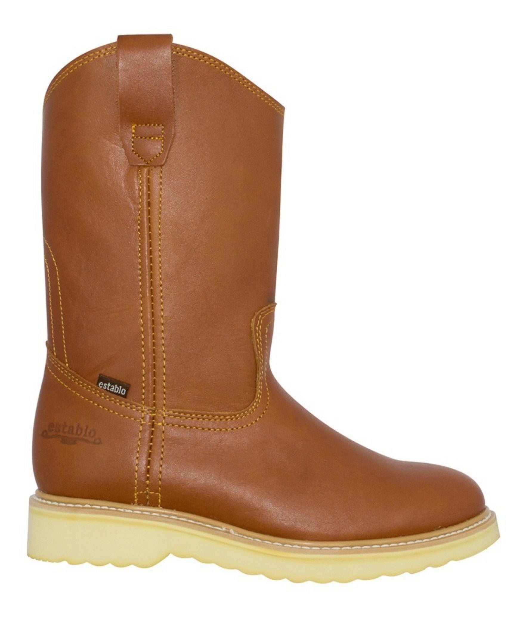 Bota De Trabajo Establo 507 Tipo Roper De Piel Color Miel Pull Up ...