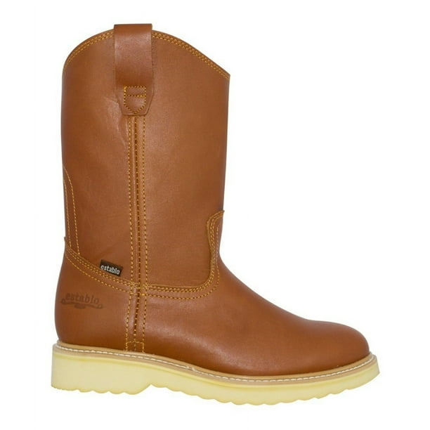 Bota De Trabajo Establo 507 Tipo Roper De Piel Color Miel Pull Up ...