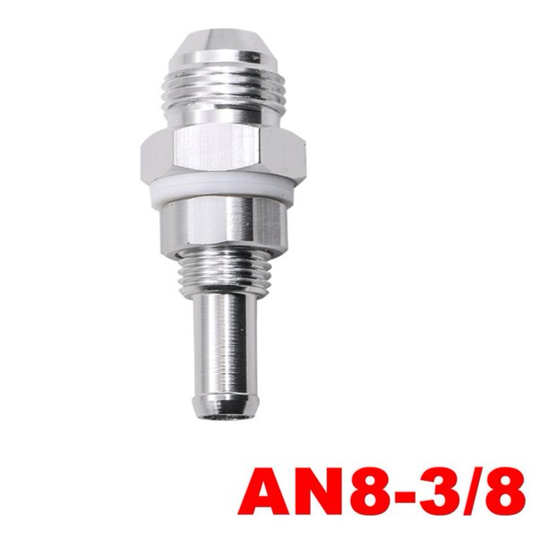 8AN Male Flare Bulkhead To 3/8 Hose Barb Fuel Tank Fitting 8AN - Walmart.com