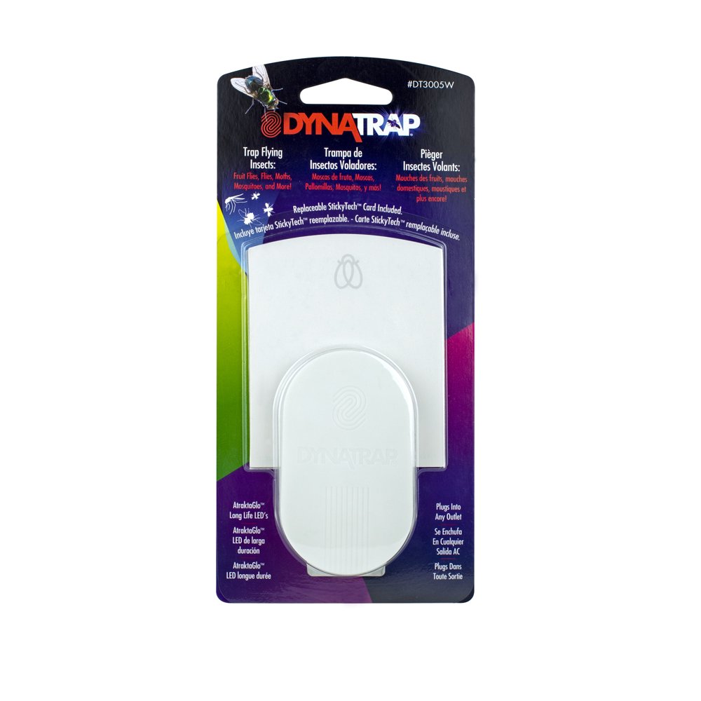 DynaTrap DOT White Indoor Fly Trap with 1 StickyTech Card - 1 Trap ...