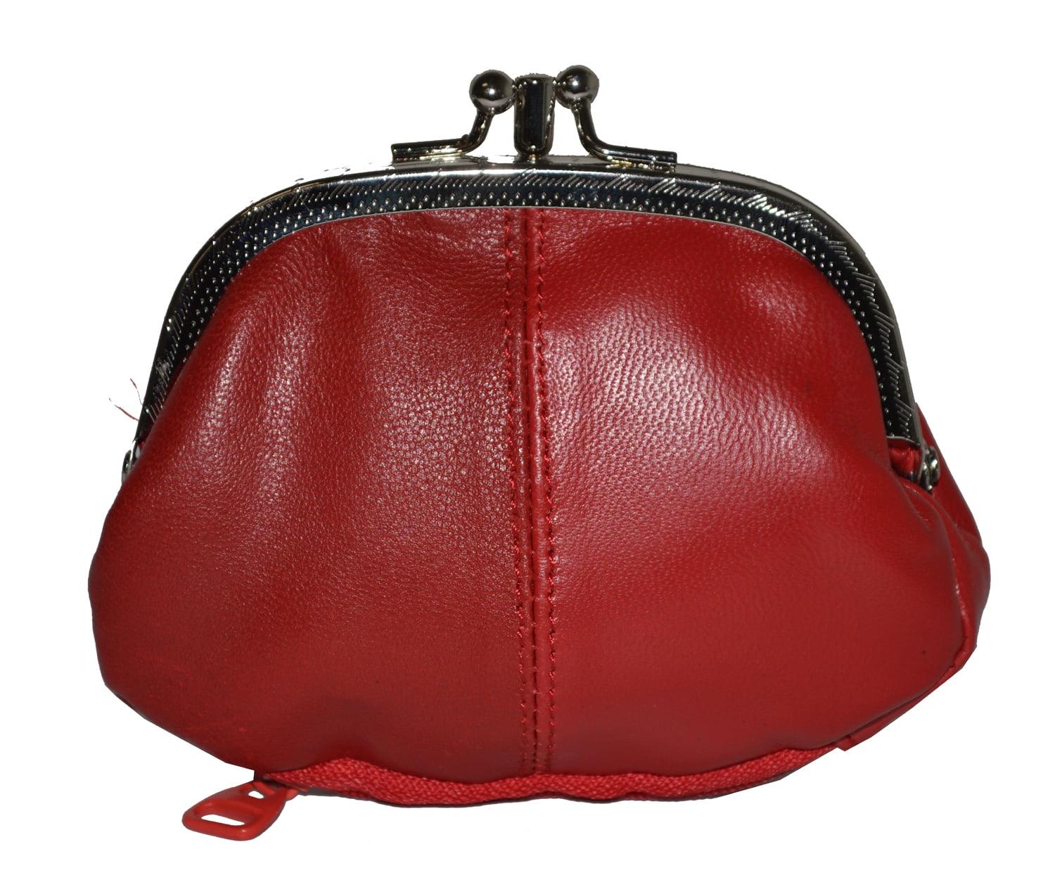 Coin Purse Double Frame with Zipper Pocket - Walmart.com